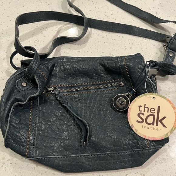 The Sak | Bags | Nwt The Sak Blueleather Crossbody Bag | Poshmark